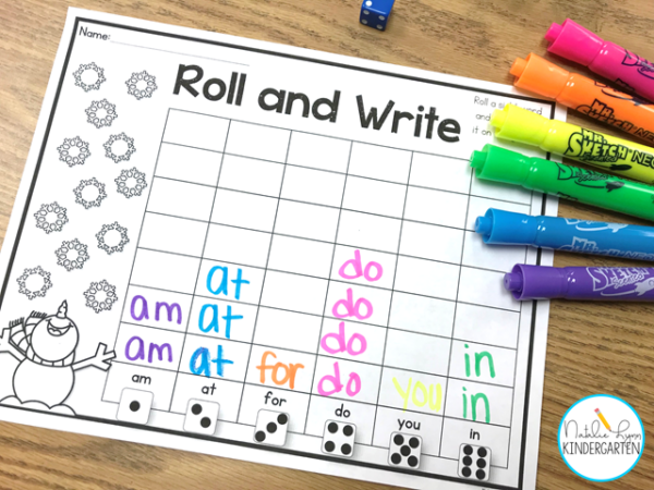 December Sight Word Centers - Natalie Lynn Kindergarten