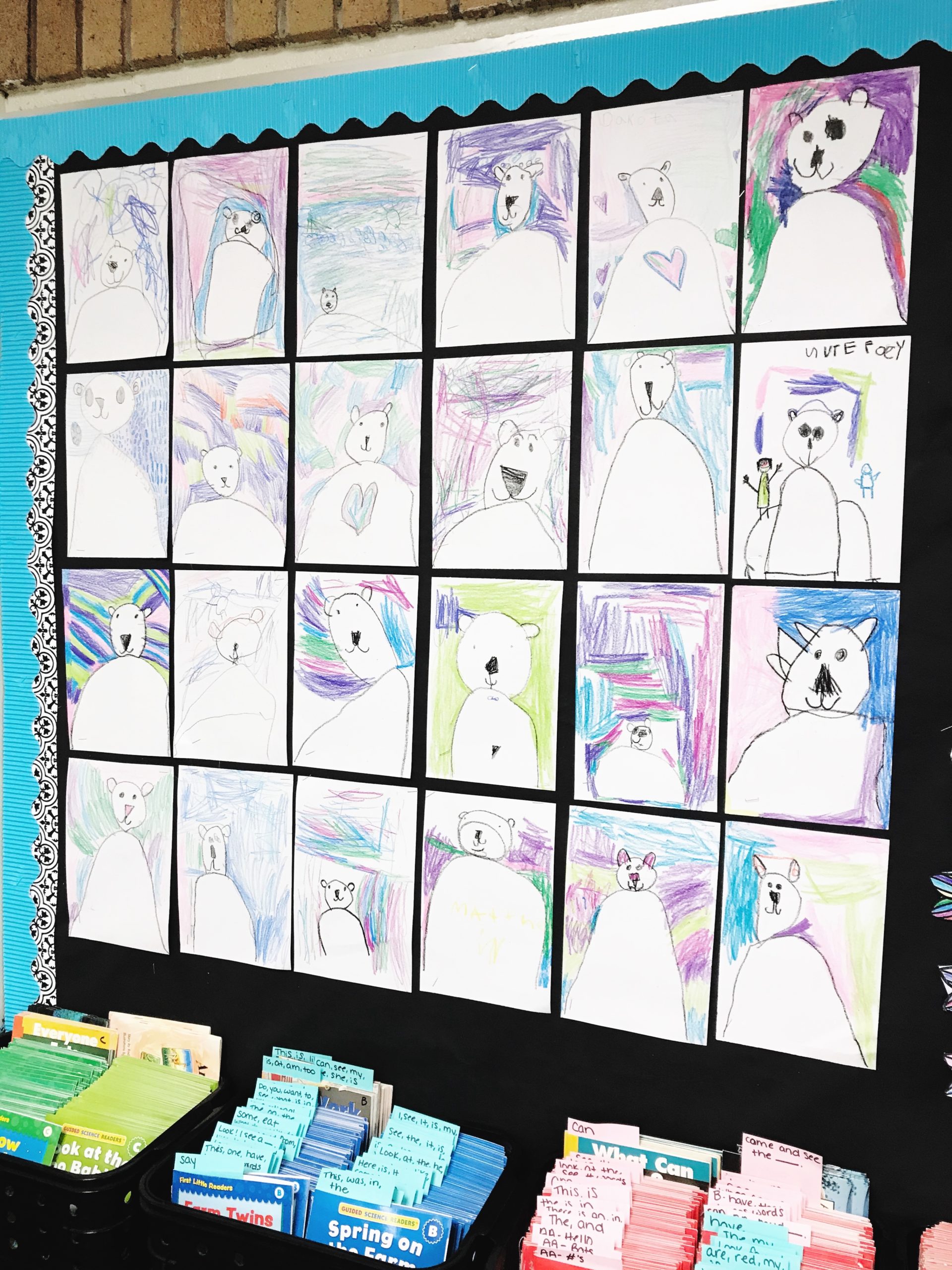 Polar Bear Directed Drawing - Natalie Lynn Kindergarten