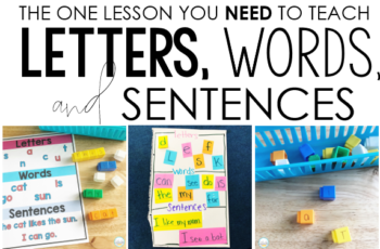 How To Teach Letters, Words, and Sentences - Natalie Lynn Kindergarten