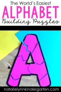 Easy Letter Building Puzzles You Can Make Yourself!