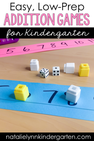 Easy, Low-Prep Addition Math Game for Kindergarten