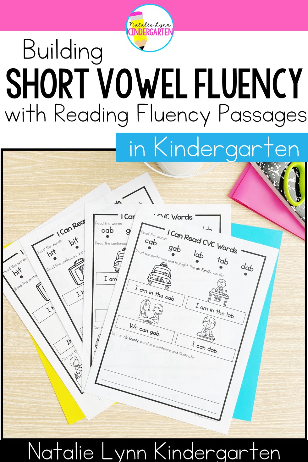 How To Build CVC Word Fluency with Reading Fluency Worksheets