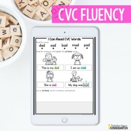How To Build CVC Word Fluency with Reading Fluency Worksheets