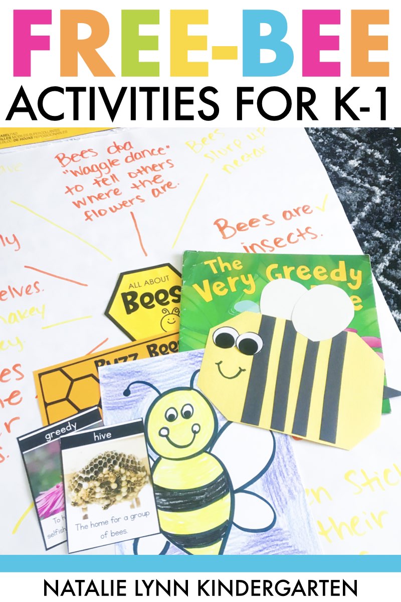 Free Bee Activities for Kindergarten and 1st Grade