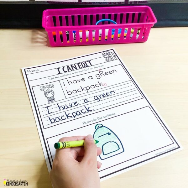 Setting Up Your Writing Center in Kindergarten or 1st Grade - Natalie ...