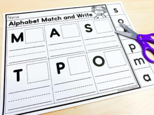 6 Fun and Free No Prep Alphabet Centers