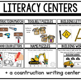 Construction Centers for Preschool, Pre-K, Kindergarten - Natalie Lynn ...