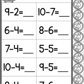 FREE Subtraction with Counters - Natalie Lynn Kindergarten