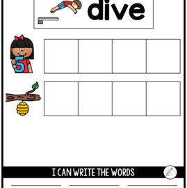 CVCe Word Family Build It Mats - Natalie Lynn Kindergarten