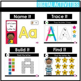 Digital Alphabet Activities & Lessons | Alphabet Boom Cards™ Seesaw ...