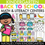 Kindergarten Centers for the Year Bundle | Low Prep Math and Literacy ...