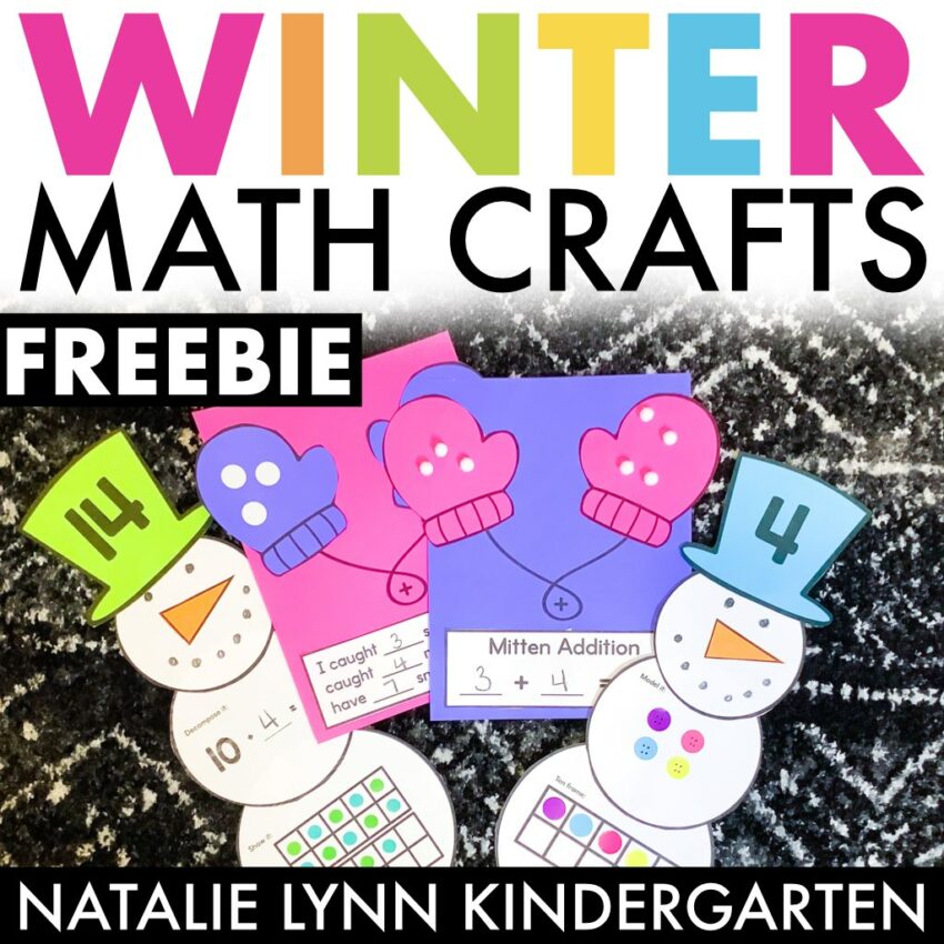 Free Winter Math Crafts for Kindergarten