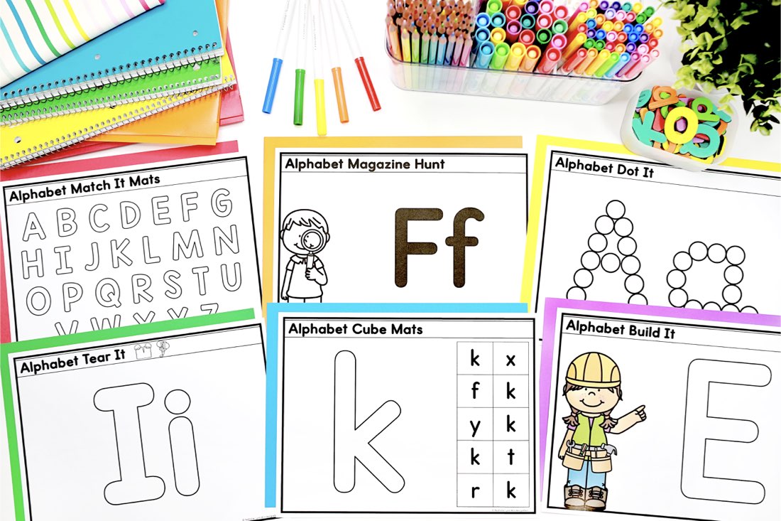 6 Fun and Free No Prep Alphabet Centers