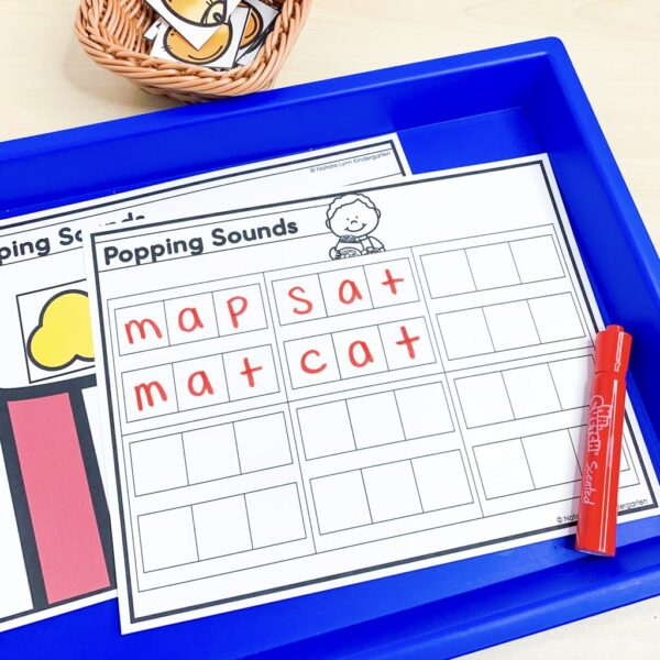 Popping Sounds Phonemic Awareness Activity for Manipulating Sounds