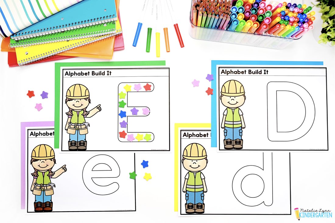 6 Fun and Free No Prep Alphabet Centers