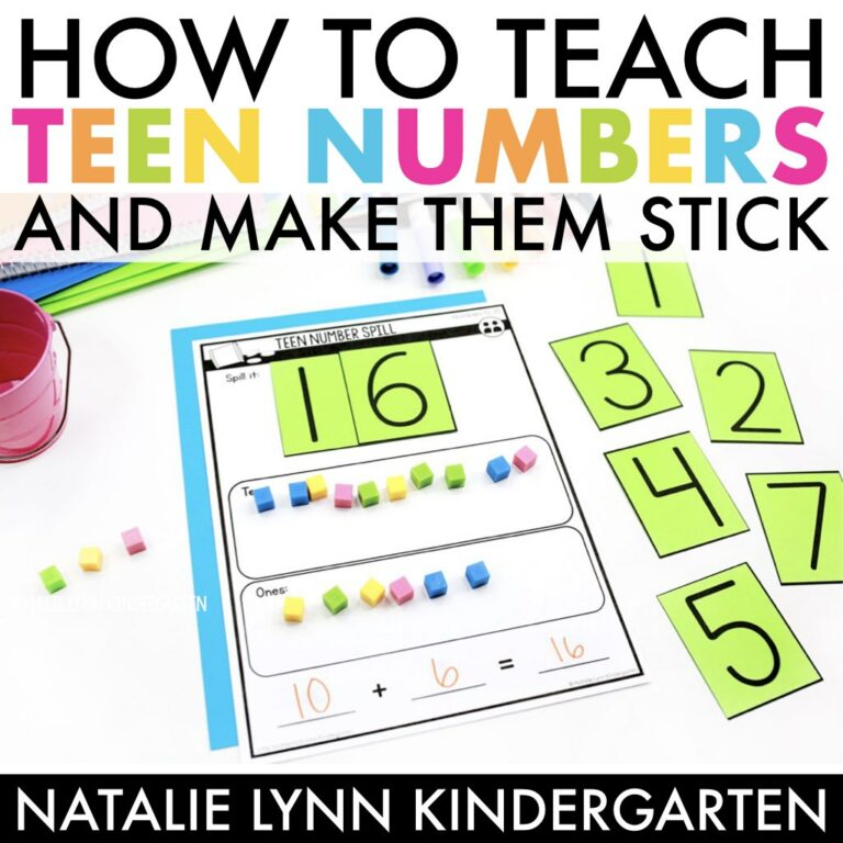 How to Teach Teen Numbers and Make Them Stick