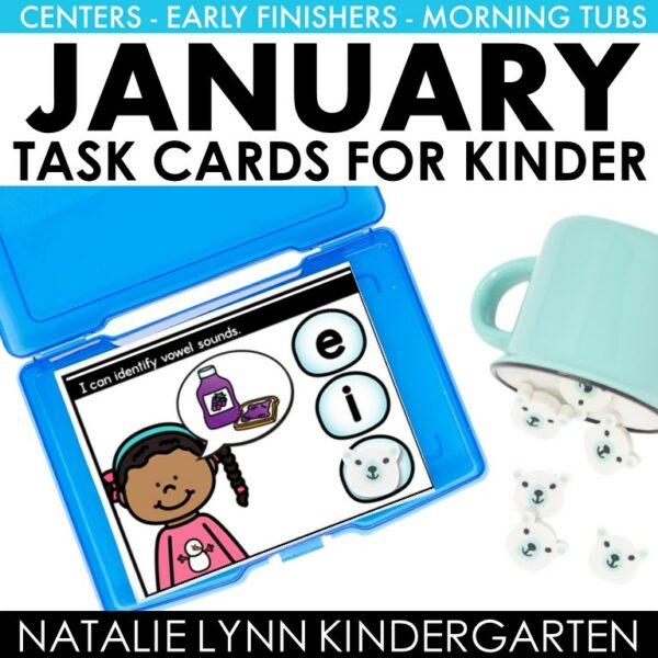Kindergarten Task Cards Bundle | CENTERS, EARLY FINISHERS, MORNING TUBS