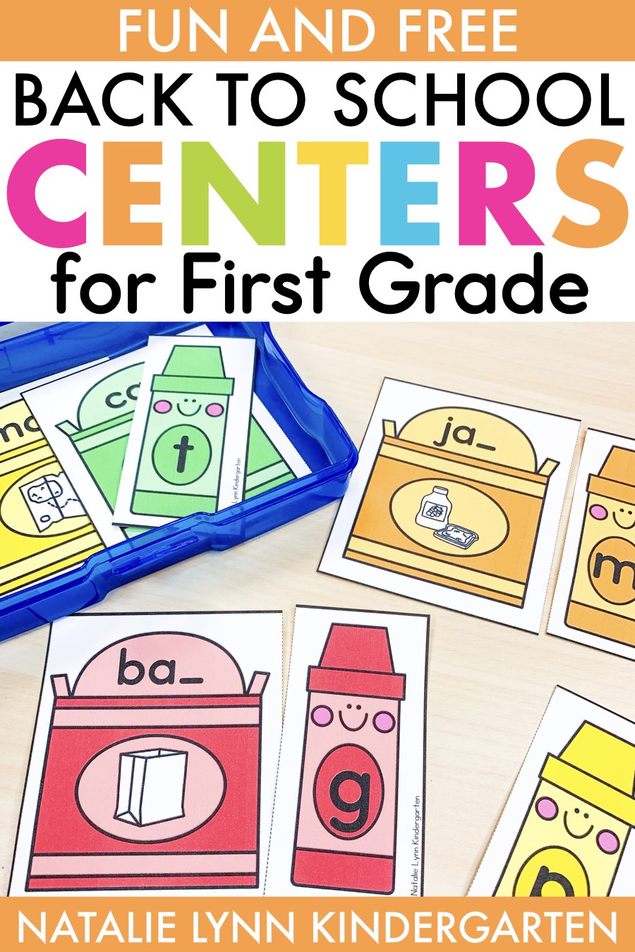 4 Free Back to School Centers for First Grade