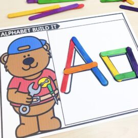 Alphabet Popsicle Stick Mats - Natalie Lynn Kindergarten