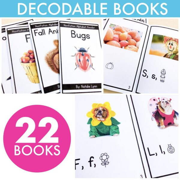 Alphabet Nonfiction Decodable Readers Science of Reading Decodables Books