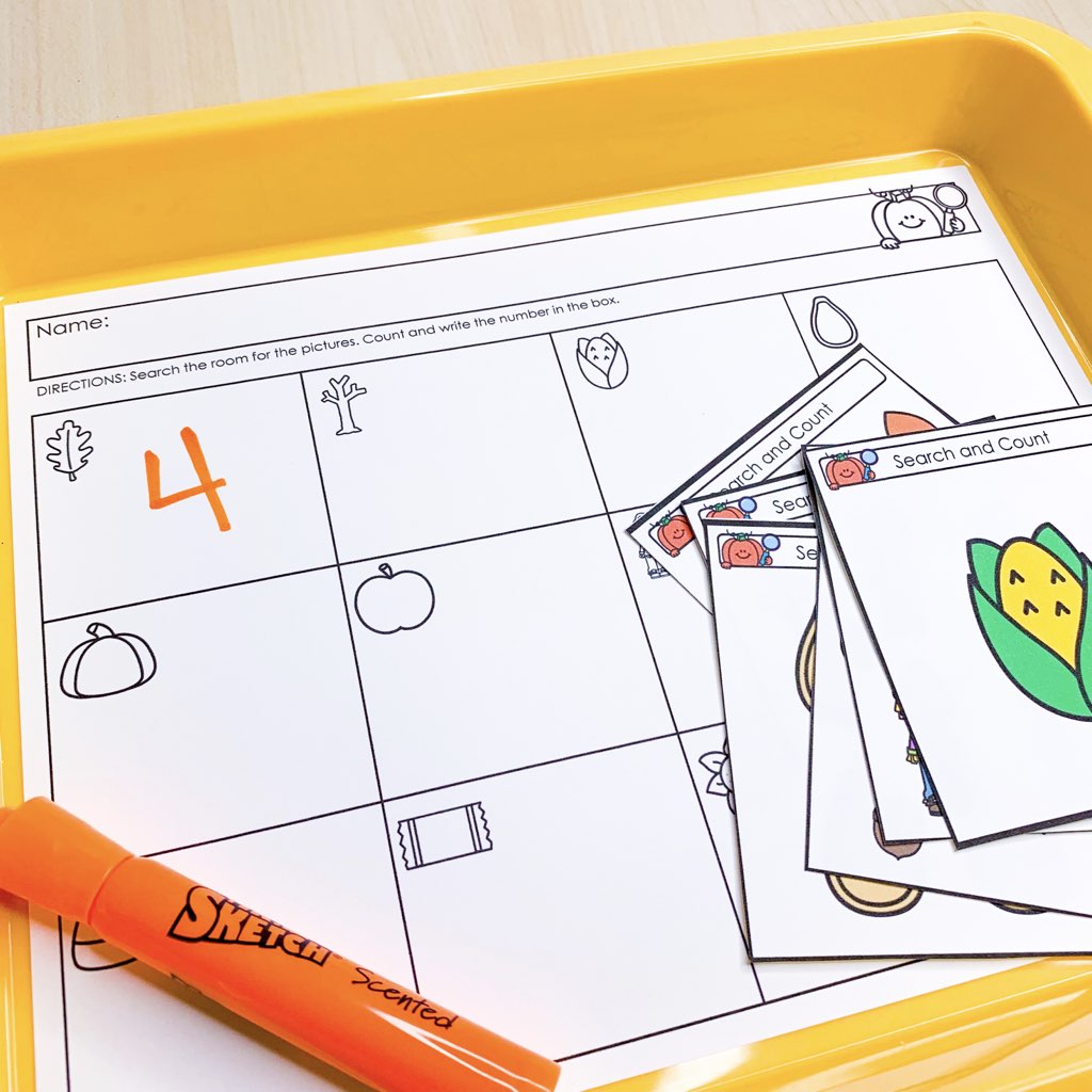 10 Fun and FREE Fall Centers for Kindergarten