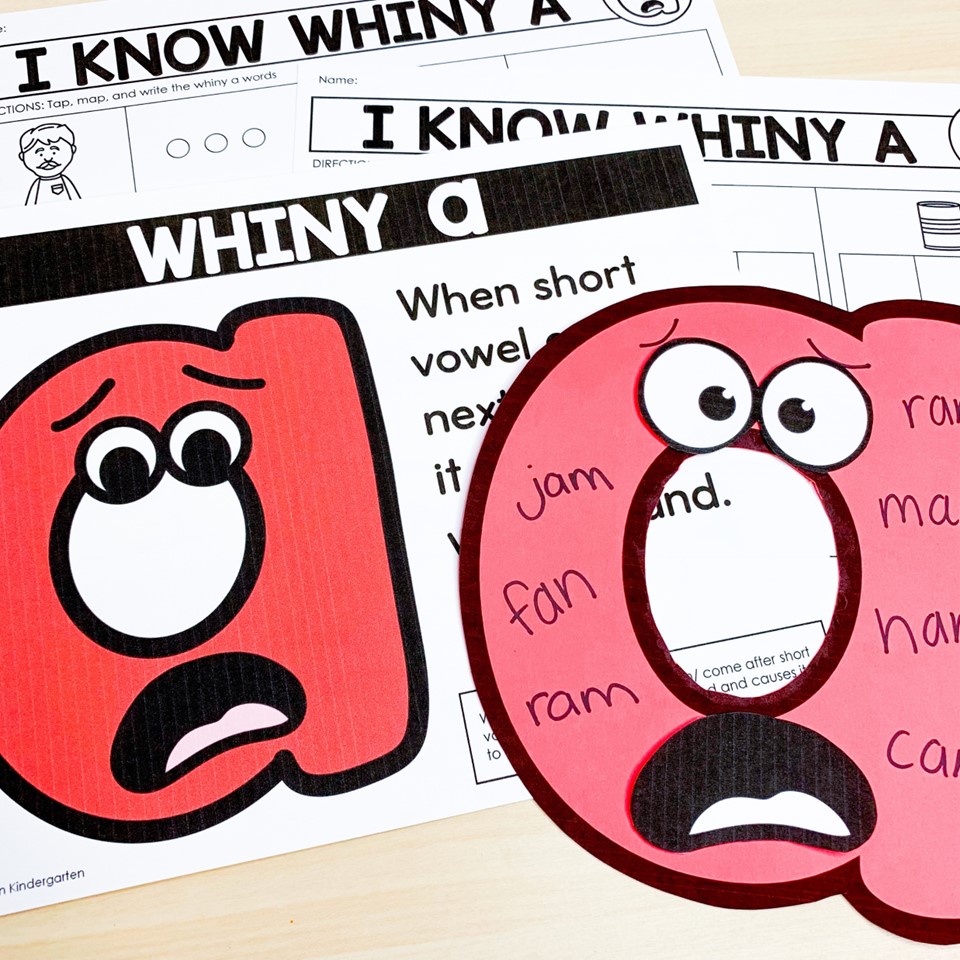 Meet Whiny A [Free Phonics Craft + Printables]