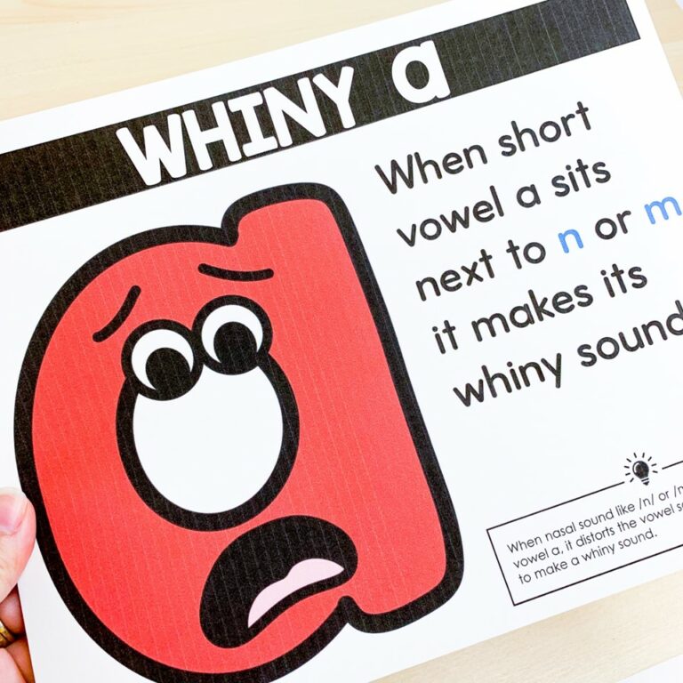 Meet Whiny A [Free Phonics Craft + Printables]