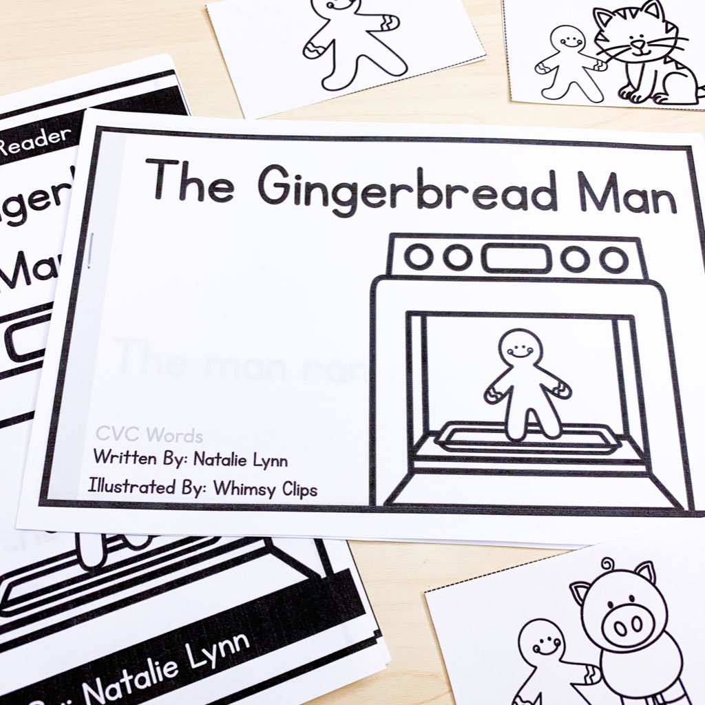 Gingerbread Man Decodable Reader - Natalie Lynn Kindergarten
