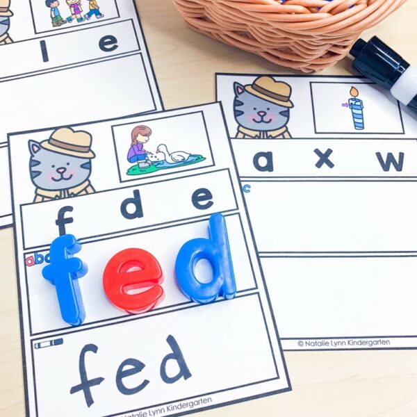 CVC Words Unscramble Phonics Science of Reading Literacy Centers
