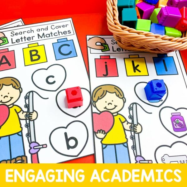 Preschool + Pre-K February Morning Tubs | Morning Work Bins + Centers