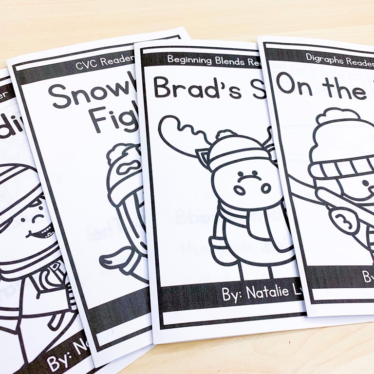 4 Free Winter Themed Decodable Readers