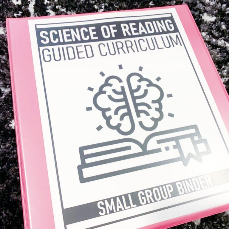 Science of Reading Small Groups Binder [Free Download]