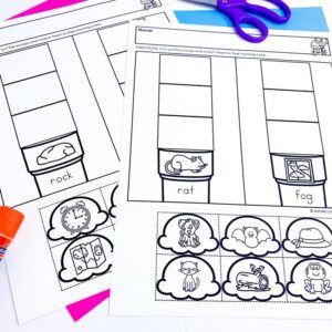 Ice Cream Rhyming Words Worksheets | Phonological Awareness Cut and ...