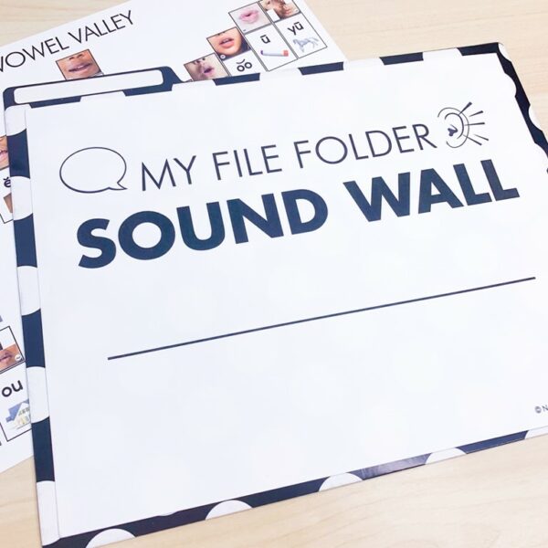 FREE Personal Sound Wall File Folders (Editable!)