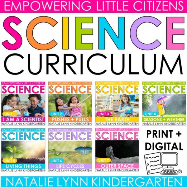 Kindergarten + 1st Grade Science Unit 2 Force and Motion Pushes and ...