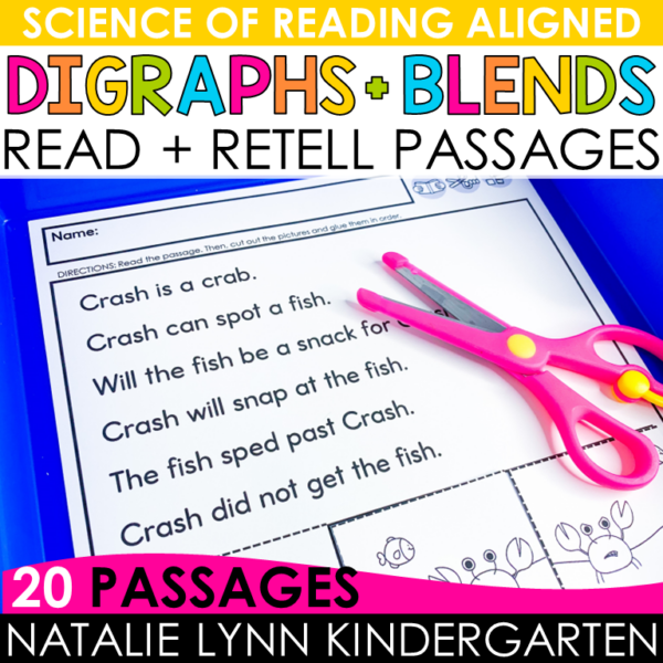 Phonics Read and Retell Science of Reading Decodable Passages Read and ...