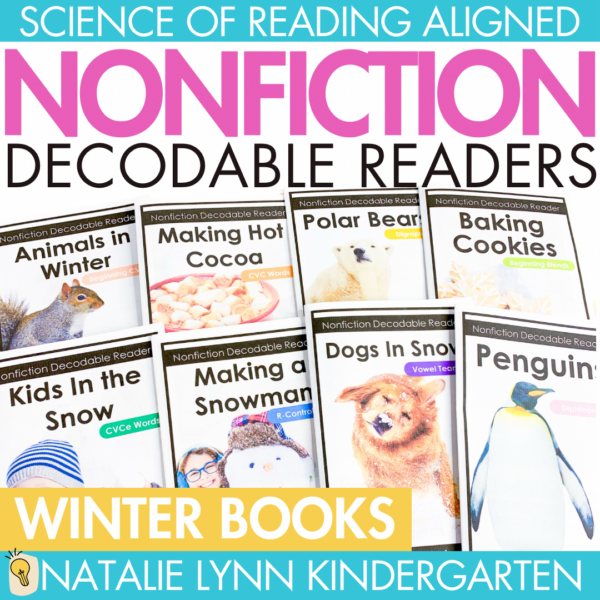 FREE Winter Alphabet Decodable Readers Science of Reading Decodables ...