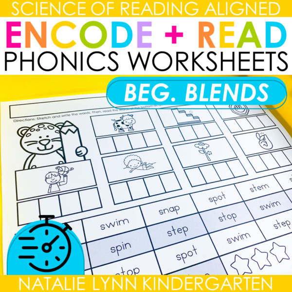 Phonics Fluency Worksheets The Science of Reading Endless Bundle