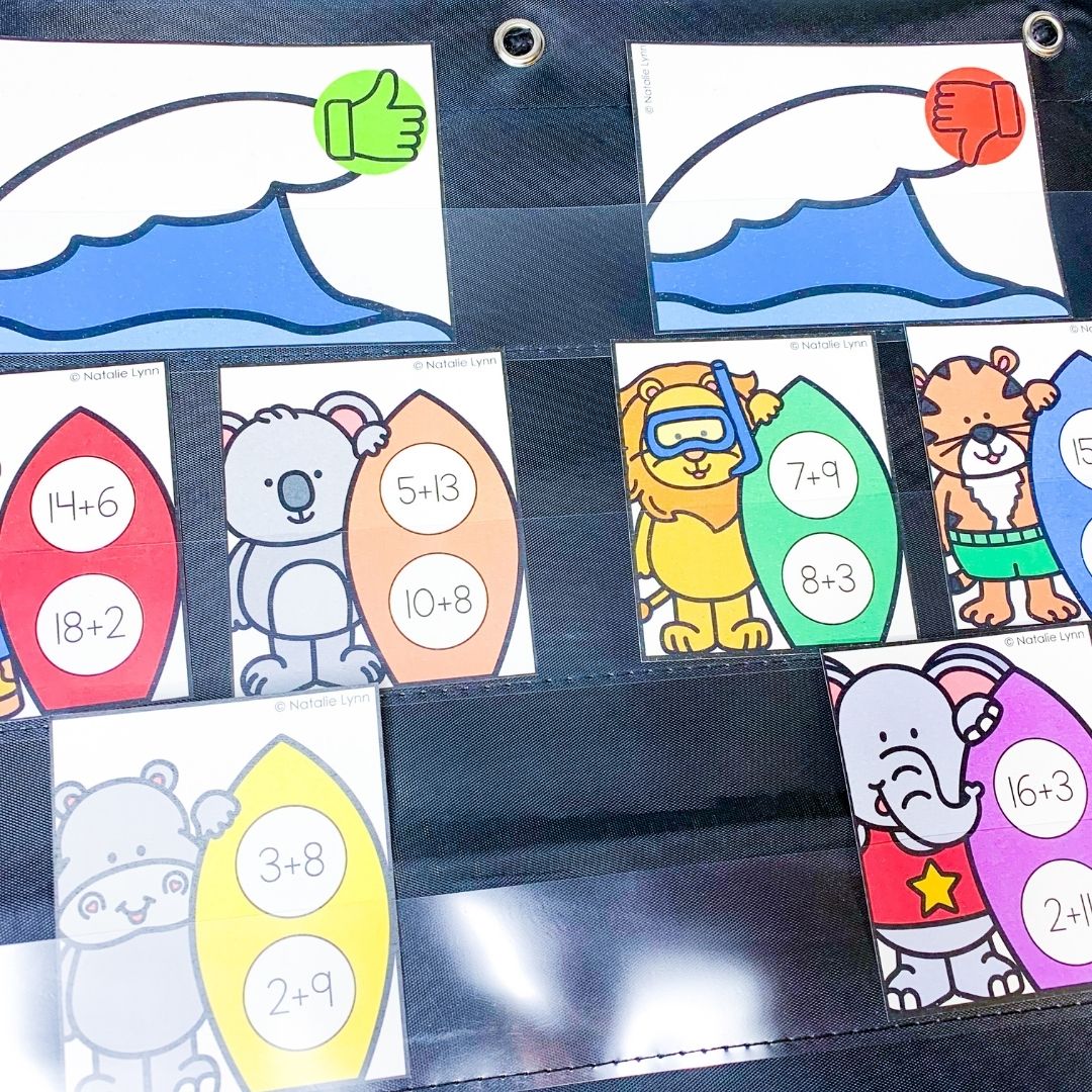 FREE Summer First Grade Pocket Chart Centers Games June Math & Literacy ...