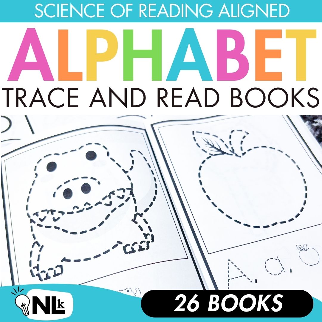 Alphabet Trace and Read Decodable Readers Letter Formation Handwriting ...