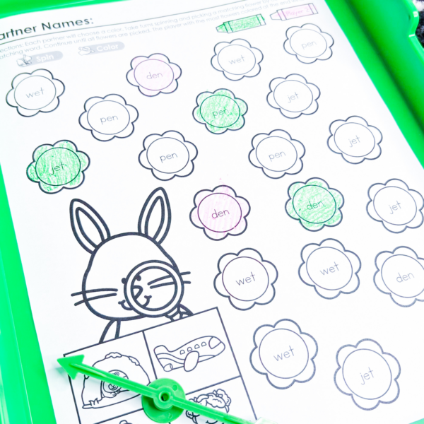 Flower Picking Phonics Partner Games - Natalie Lynn Kindergarten